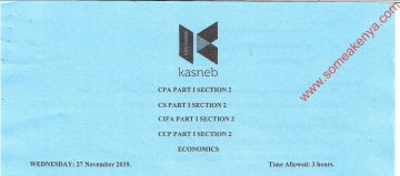 Economics Examination Question Paper – KASNEB November 2019 – KASNEB ...