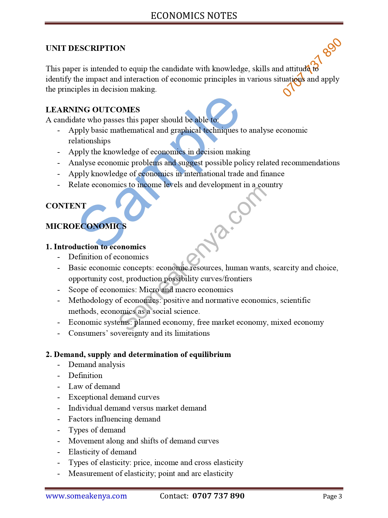 Economics new revised CPA notes – KASNEB CPA| ATD| CS| CCP| CIFA| CFFE ...