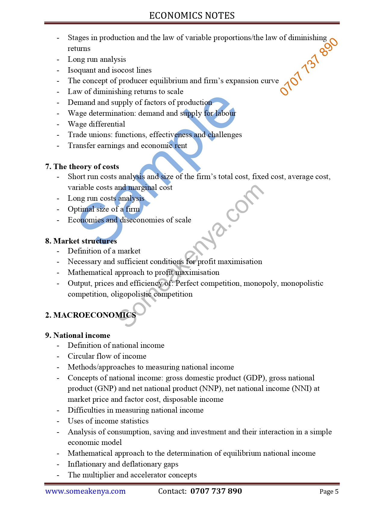 Economics new revised CPA notes – KASNEB CPA| ATD| CS| CCP| CIFA| CFFE ...