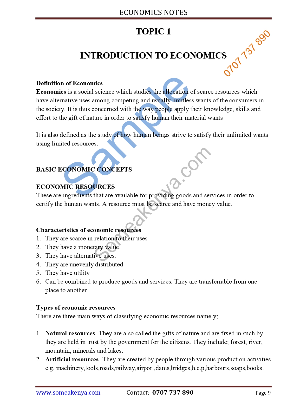 Economics new revised CPA notes – KASNEB CPA| ATD| CS| CCP| CIFA| CFFE ...