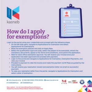 How to apply for KASNEB exemptions – KASNEB CPA| ATD| CS| CCP| CIFA ...