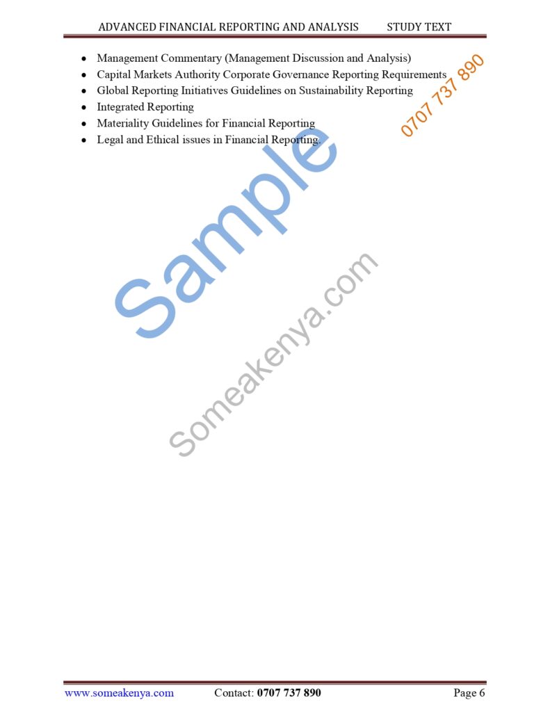 Advanced Financial Reporting and Analysis notes – KASNEB CPA| ATD| CS ...