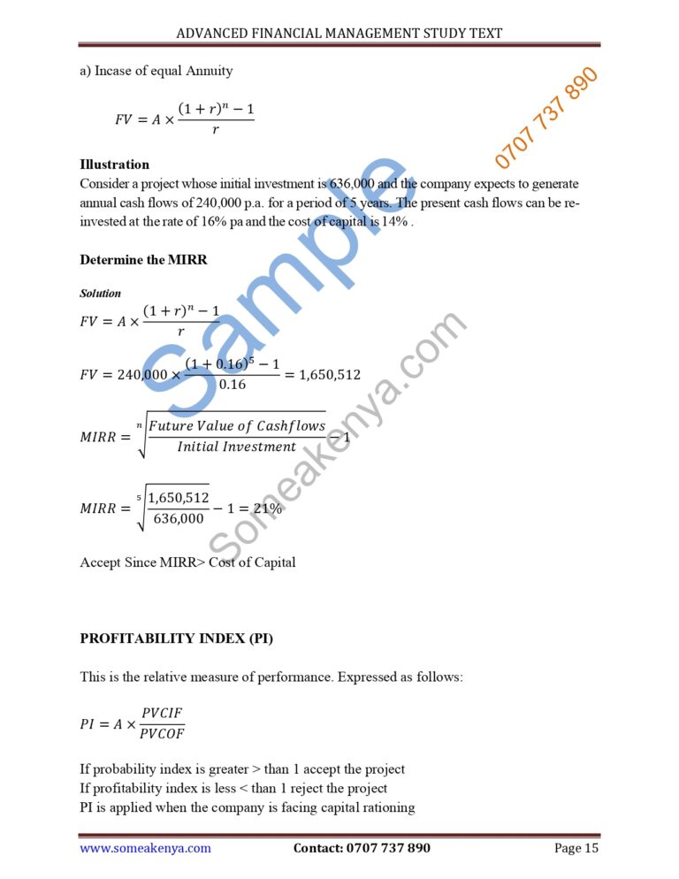 Advanced Financial Management notes – Revised and Updated Syllabus ...