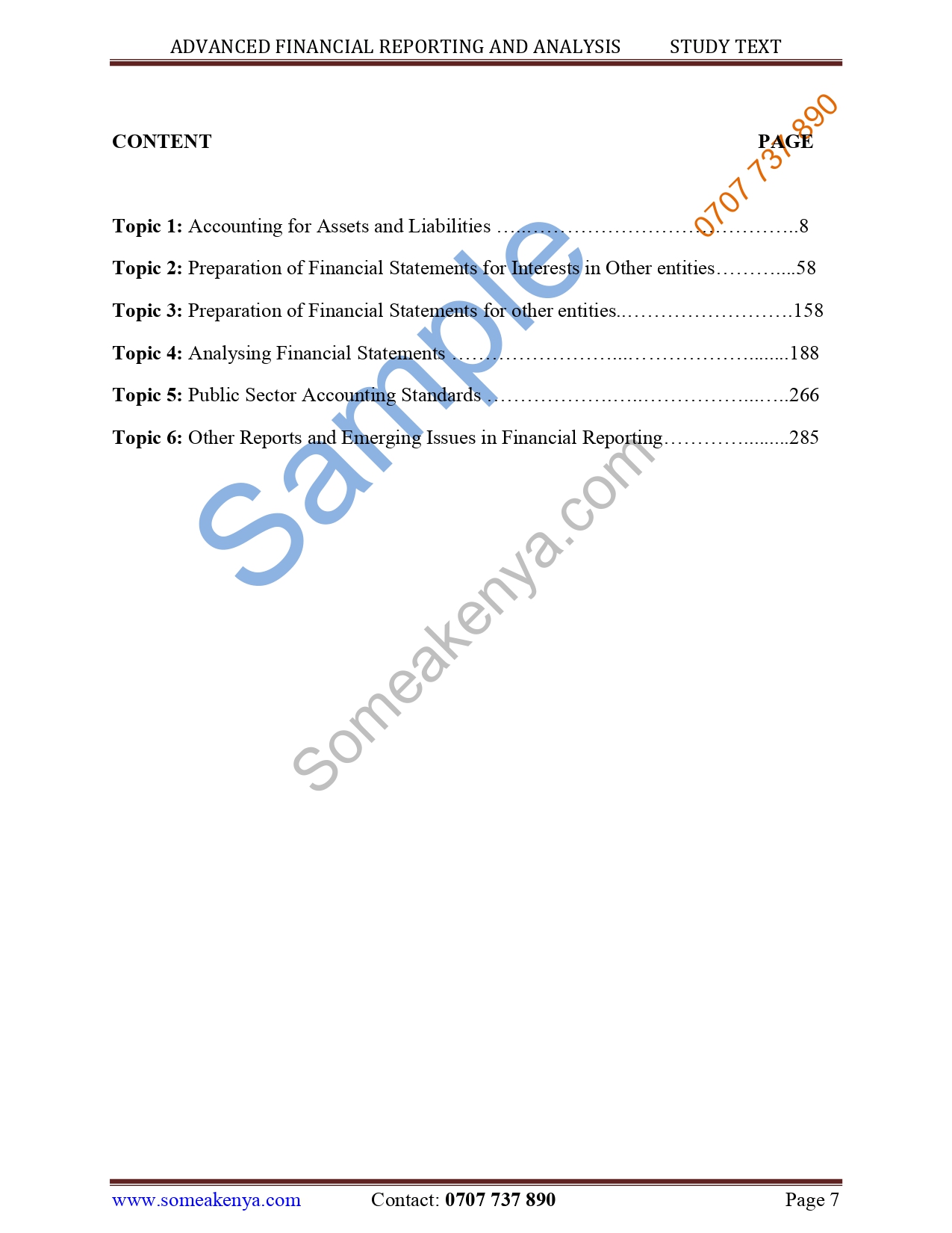 Advanced Financial Reporting and Analysis notes – KASNEB CPA| ATD| CS ...