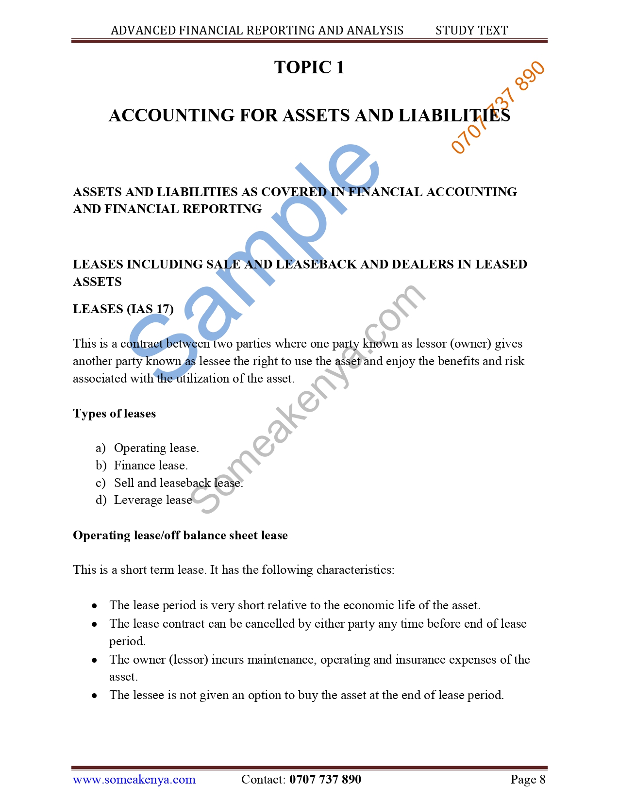 Advanced Financial Reporting and Analysis notes – KASNEB CPA| ATD| CS ...