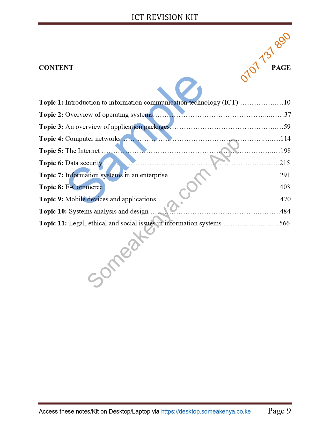 Information Communication Technology (ICT) Revision Kit – KASNEB CPA ...