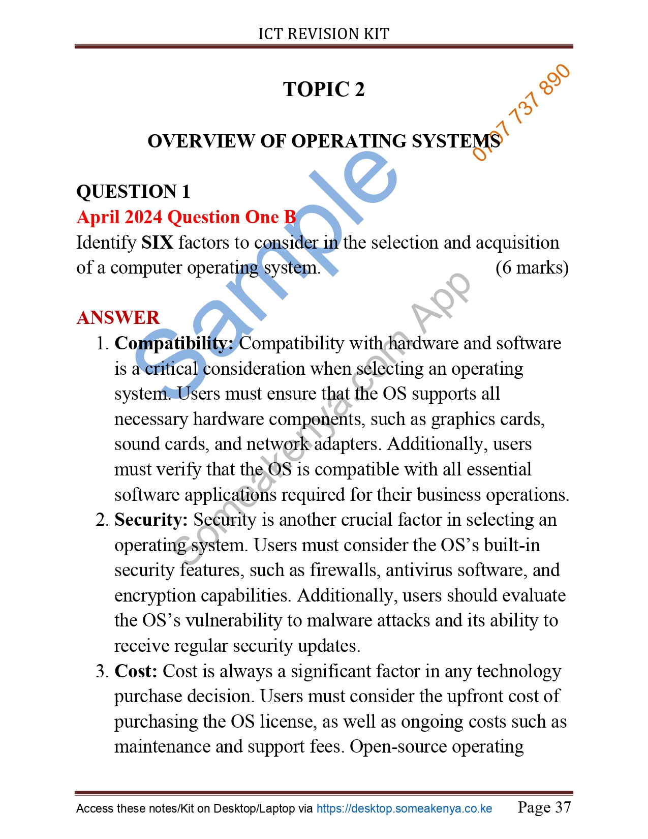 Information Communication Technology (ICT) Revision Kit – KASNEB CPA ...