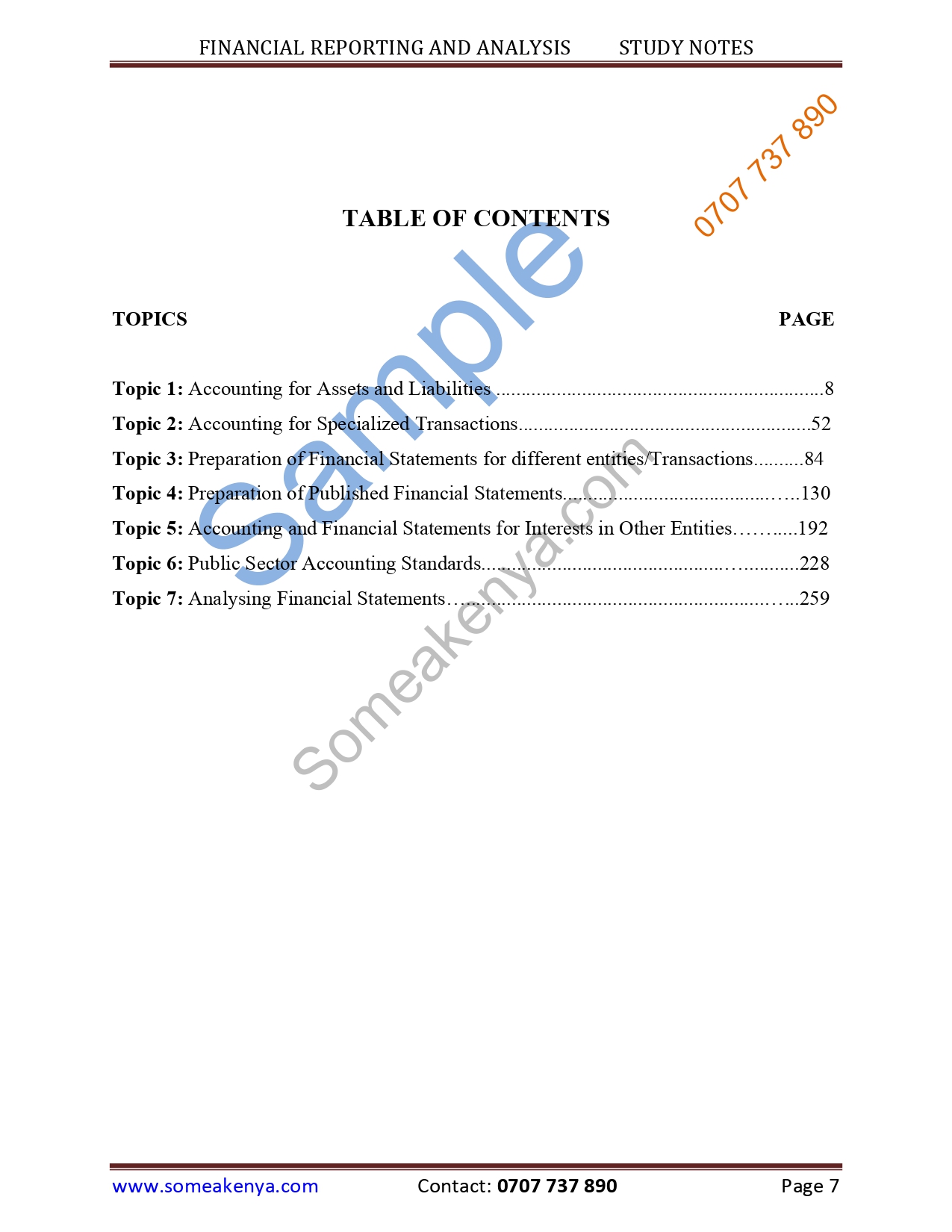 Financial Reporting and Analysis notes – KASNEB CPA| ATD| CS| CCP| CIFA ...