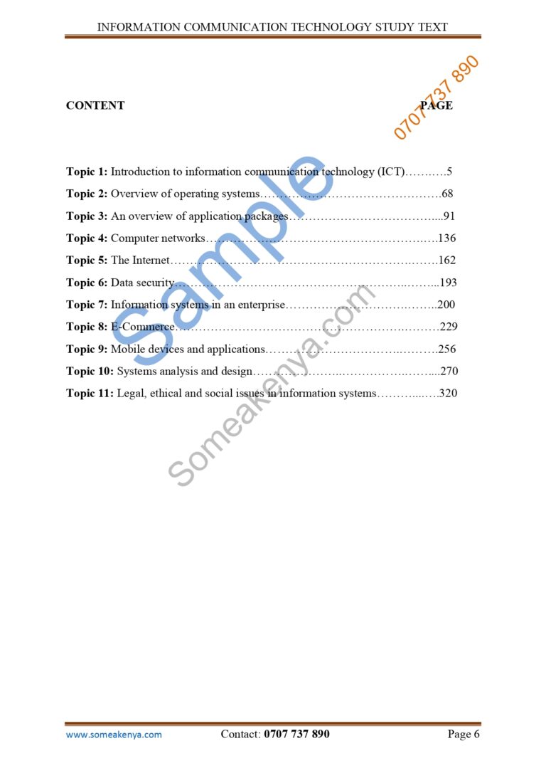 Information Communication Technology (ICT) new revised CPA CS KASNEB ...