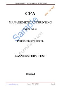 Management Accounting notes CPA KASNEB – KASNEB CPA| ATD| CS| CCP| CIFA ...