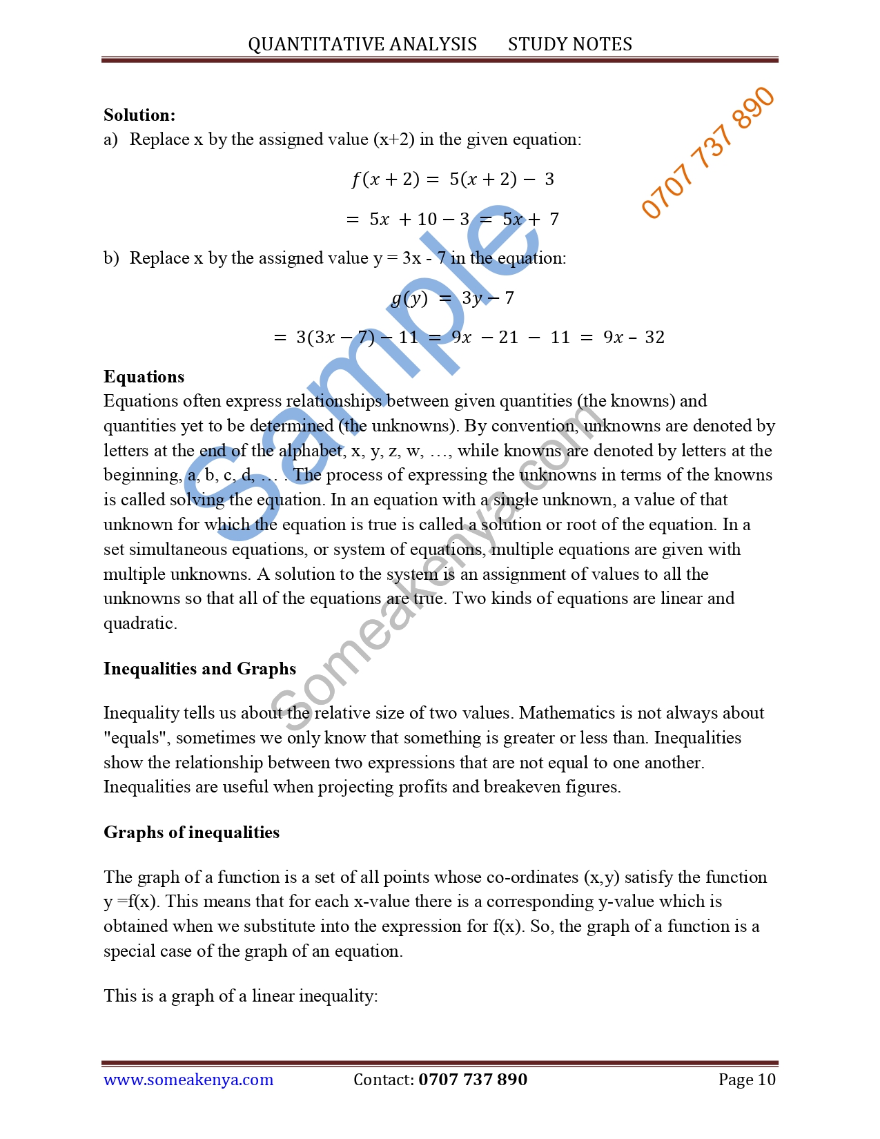 Quantitative Analysis (QA) new Revised CPA CIFA KASNEB notes – KASNEB ...