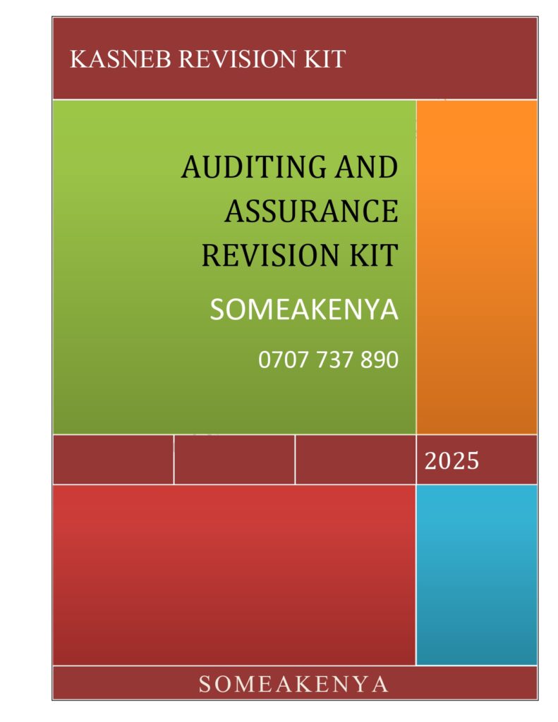 Auditing and Assurance Revision Kit Hardcopy – KASNEB CPA| ATD| CS| CCP ...