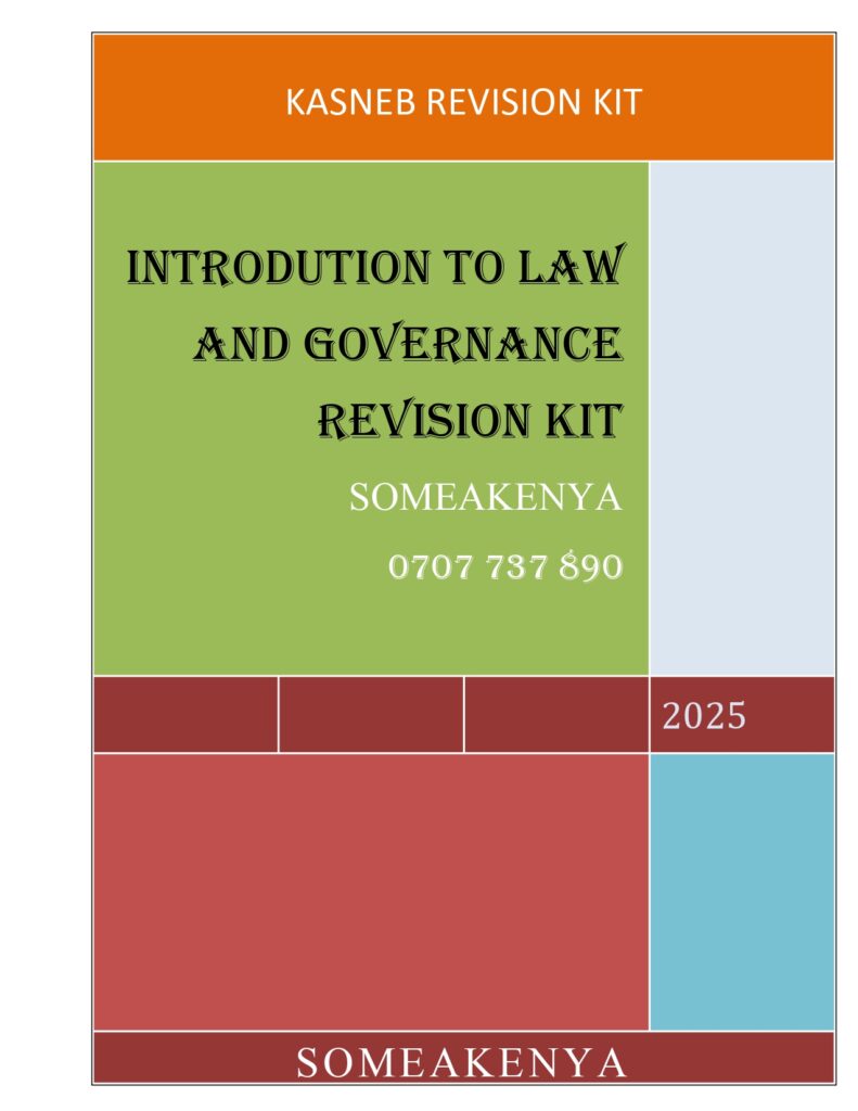 Introduction to Law and Governance Revision Kit Hardcopy – KASNEB CPA ...