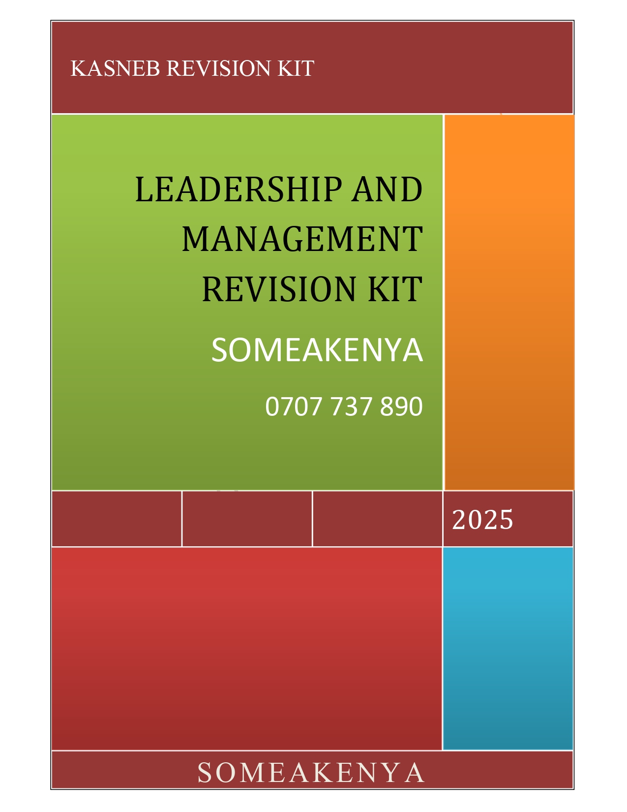Leadership and Management Revision Kit Hardcopy – KASNEB CPA| ATD| CS ...
