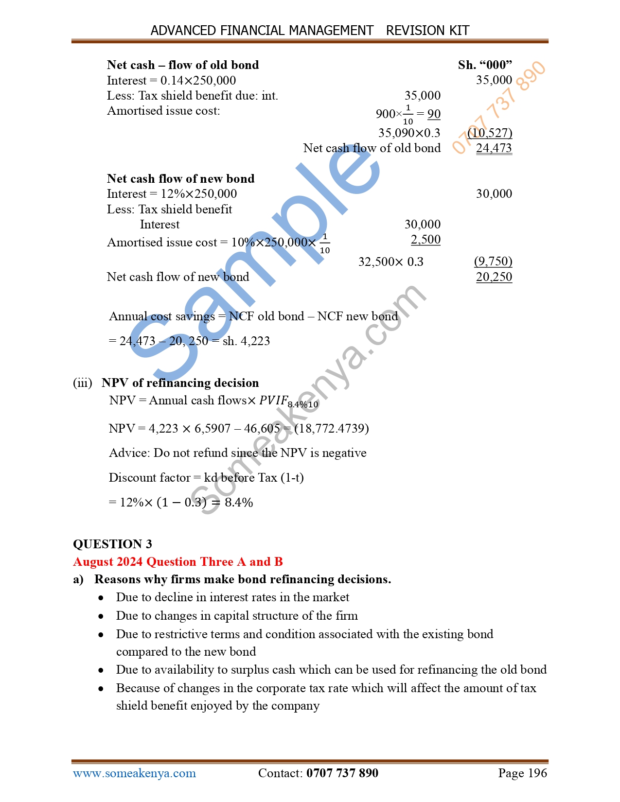 Advanced Financial Management (AFM) Revision Kit Hardcopy – KASNEB CPA ...