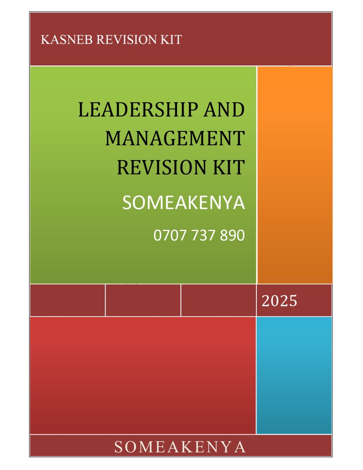Leadership and Management Revision Kit Hardcopy – KASNEB CPA| ATD| CS ...